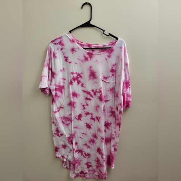 No Boundaries | Tops | Splatter Pink Shirt | Poshmark
